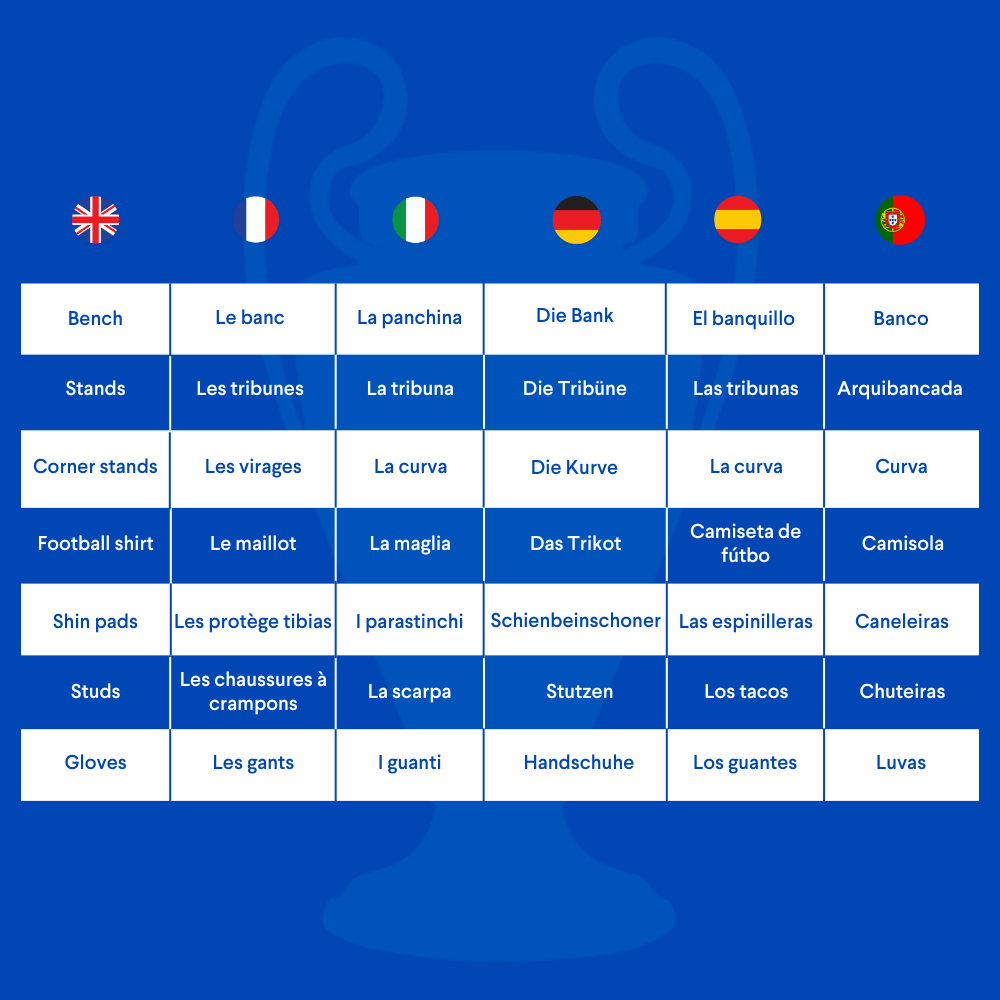 Euro2024 football vocabulary in your second language with ESL - ESL ...
